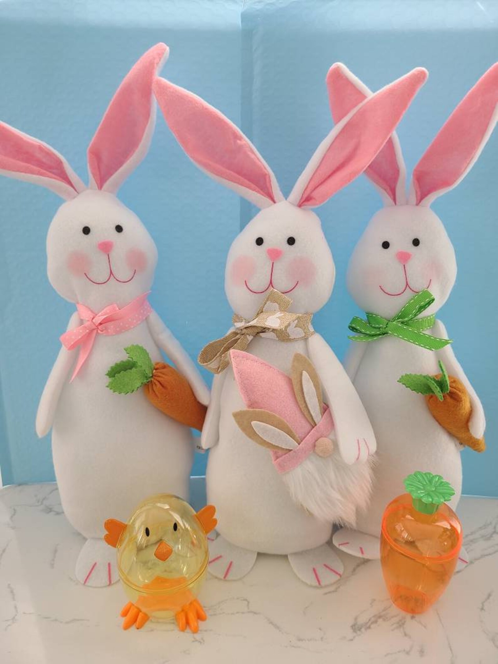 Easter Home Decor, Easter Bunnies, Plush Bunnies, Shelf Bunnies ...