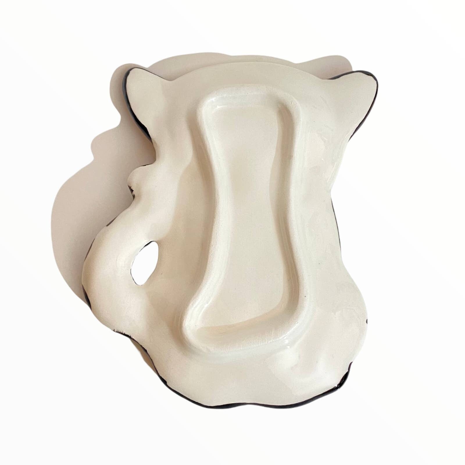 Skeleton Frenchie Sugar Skull Dog Trinket Plate Hand Painted Ceramic ...