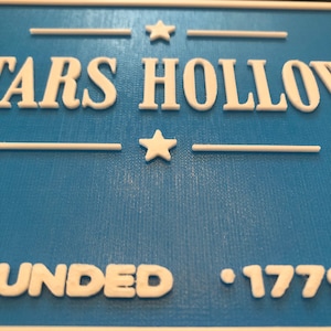 Stars Hollow Sign – 3D Printed Gilmore Girls Town Decor - Etsy