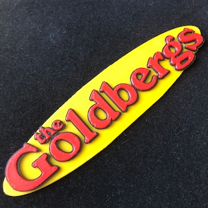 The Goldbergs TV Show Logo Sign 3D Printed Sitcom Signs - Etsy