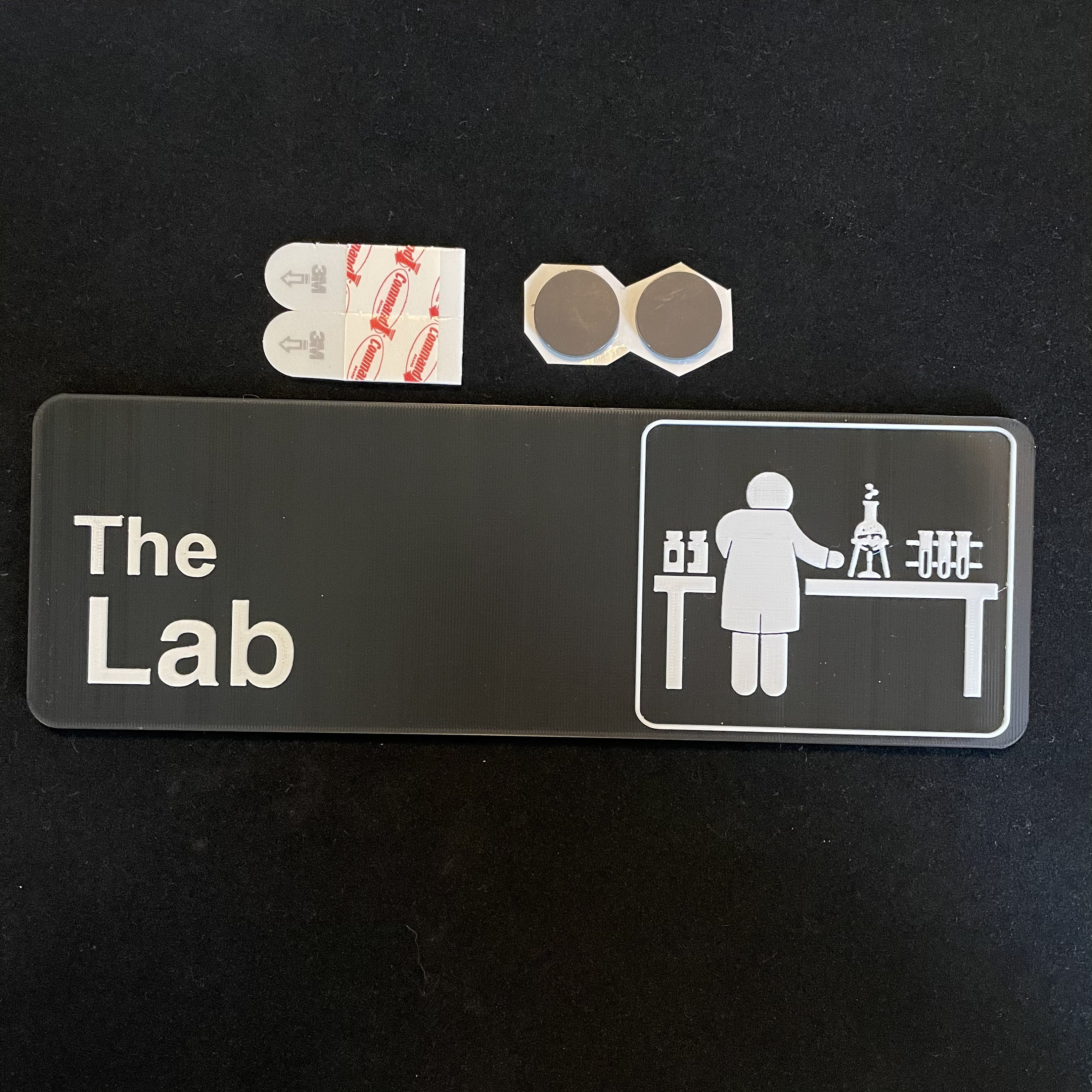 The Lab Sign Laboratory 3D Printed Sign Lab Door Sign - Etsy