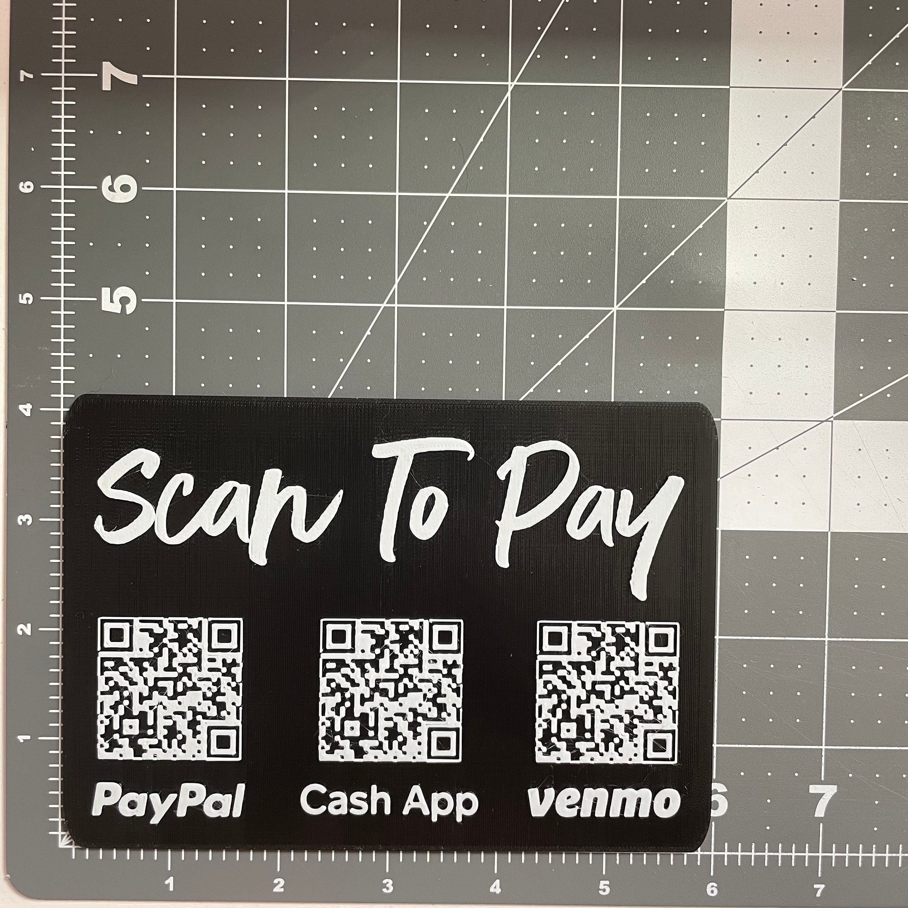 Custom Scan to Pay Sign: 3D Printed QR Code Display - Etsy