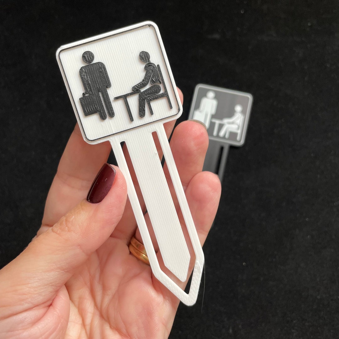 The Office Inspired Bookmarks 3D Printed Black and White Bookmarks ...
