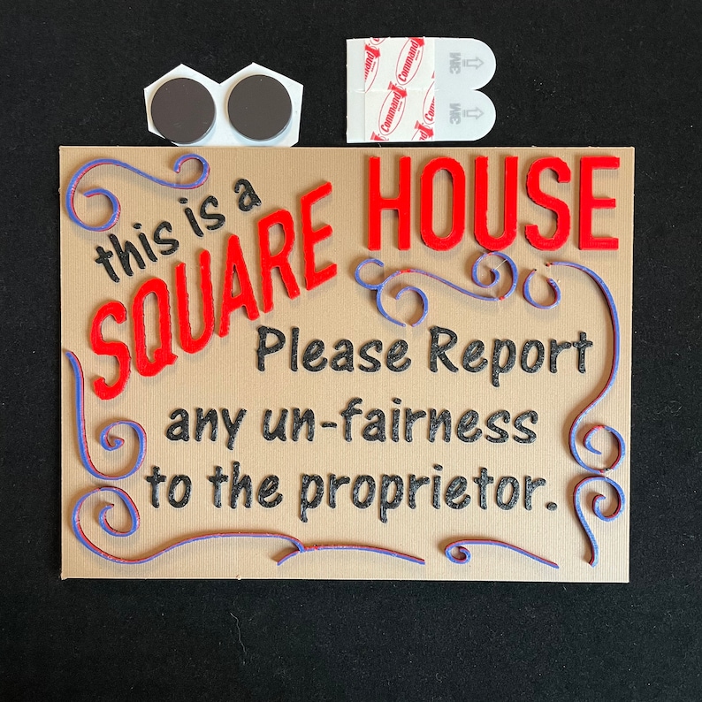 This is a Square House Sign From Tv Show cheers - Etsy