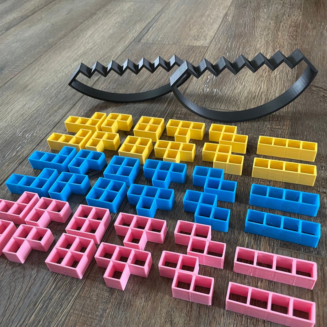 Tetris Balance 3D Printed Tetris Balancing Games Family - Etsy Australia