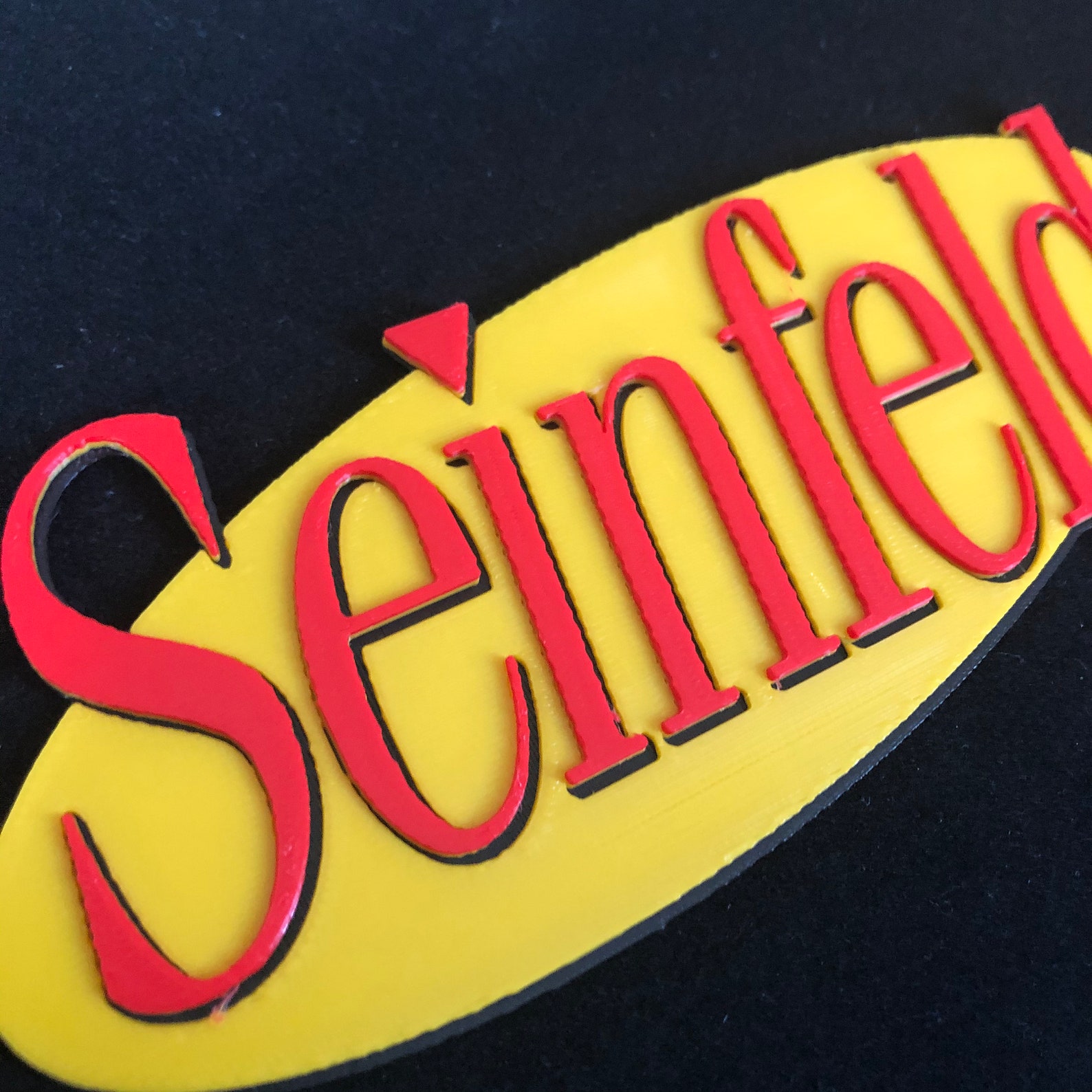 Seinfeld TV Show Logo | 3D Printed Sign | Sitcom Logos - Etsy