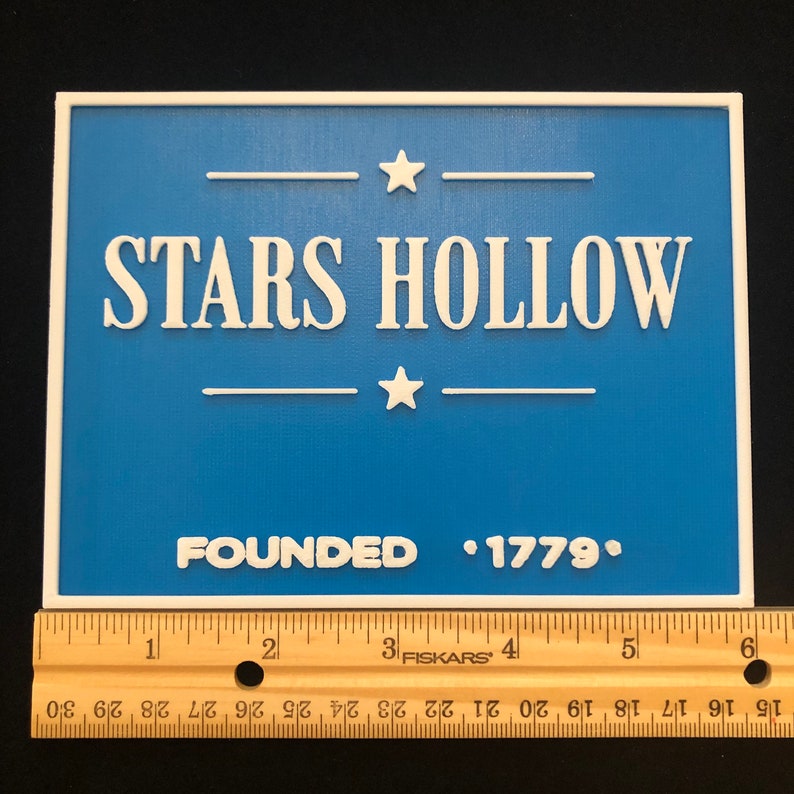 Stars Hollow Sign – 3D Printed Gilmore Girls Town Decor - Etsy