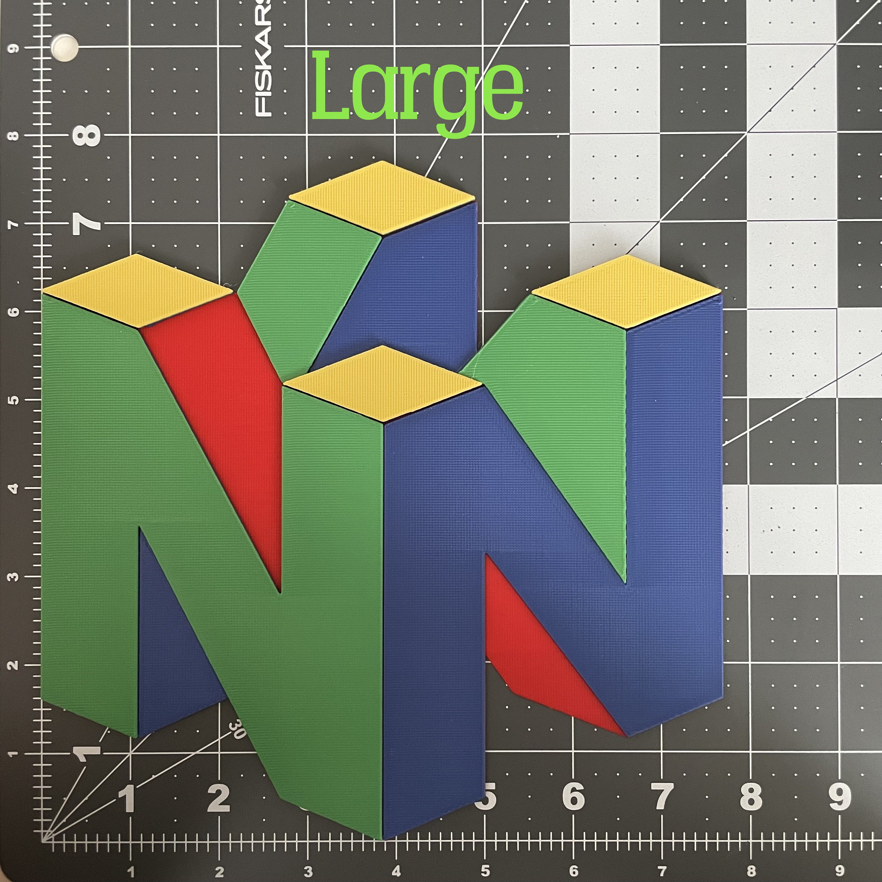 Nintendo 64 Logo Sign: 3D Printed Retro Gaming Decor - Etsy