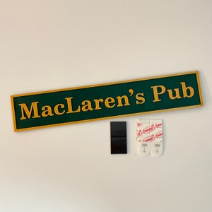 Maclaren’s Pub Sign - 3D Printed How I Met Your Mother Decor, Geeky ...