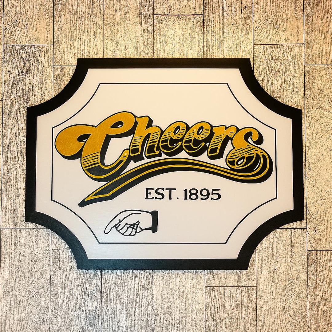 Cheers 3D Printed Sign/ Plaque | Logo From 1982 Tv Show Cheers - Etsy
