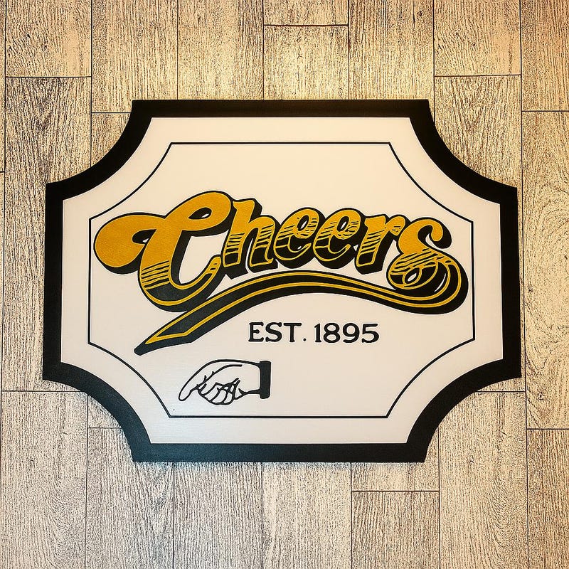 Cheers Wall Art Tv Show - Etsy