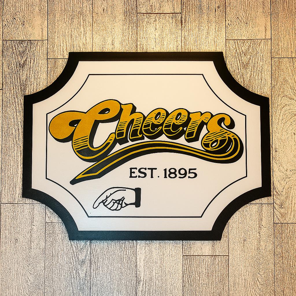 Cheers 3D Printed Sign/ Plaque | Logo From 1982 Tv Show Cheers - Etsy