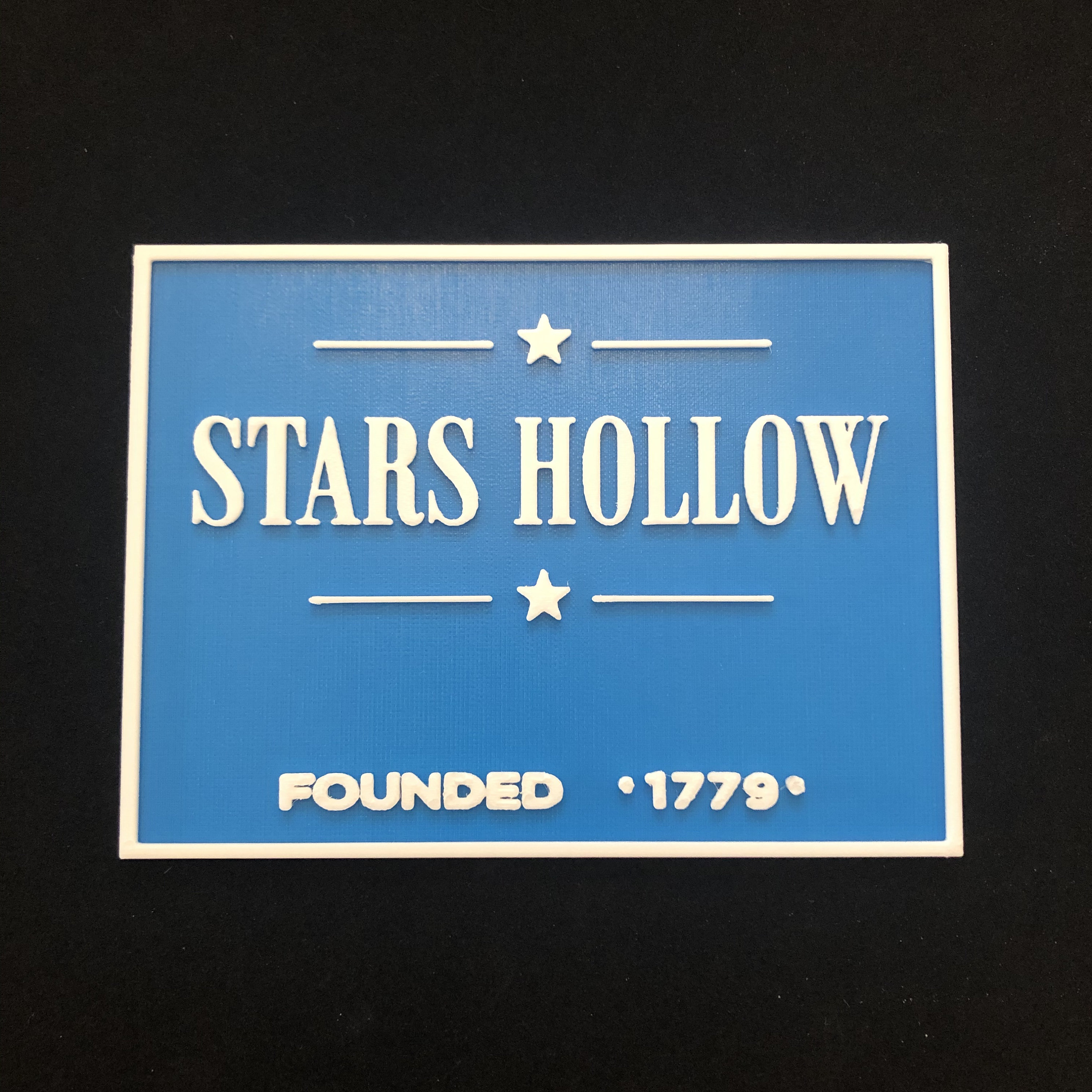 Stars Hollow Town Sign 3D Printed from TV show Gilmore Girls | Etsy
