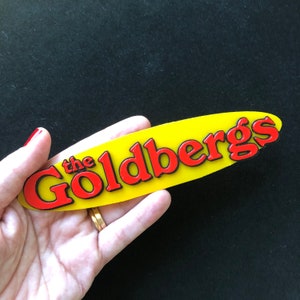 The Goldbergs TV Show Logo Sign 3D Printed Sitcom Signs - Etsy