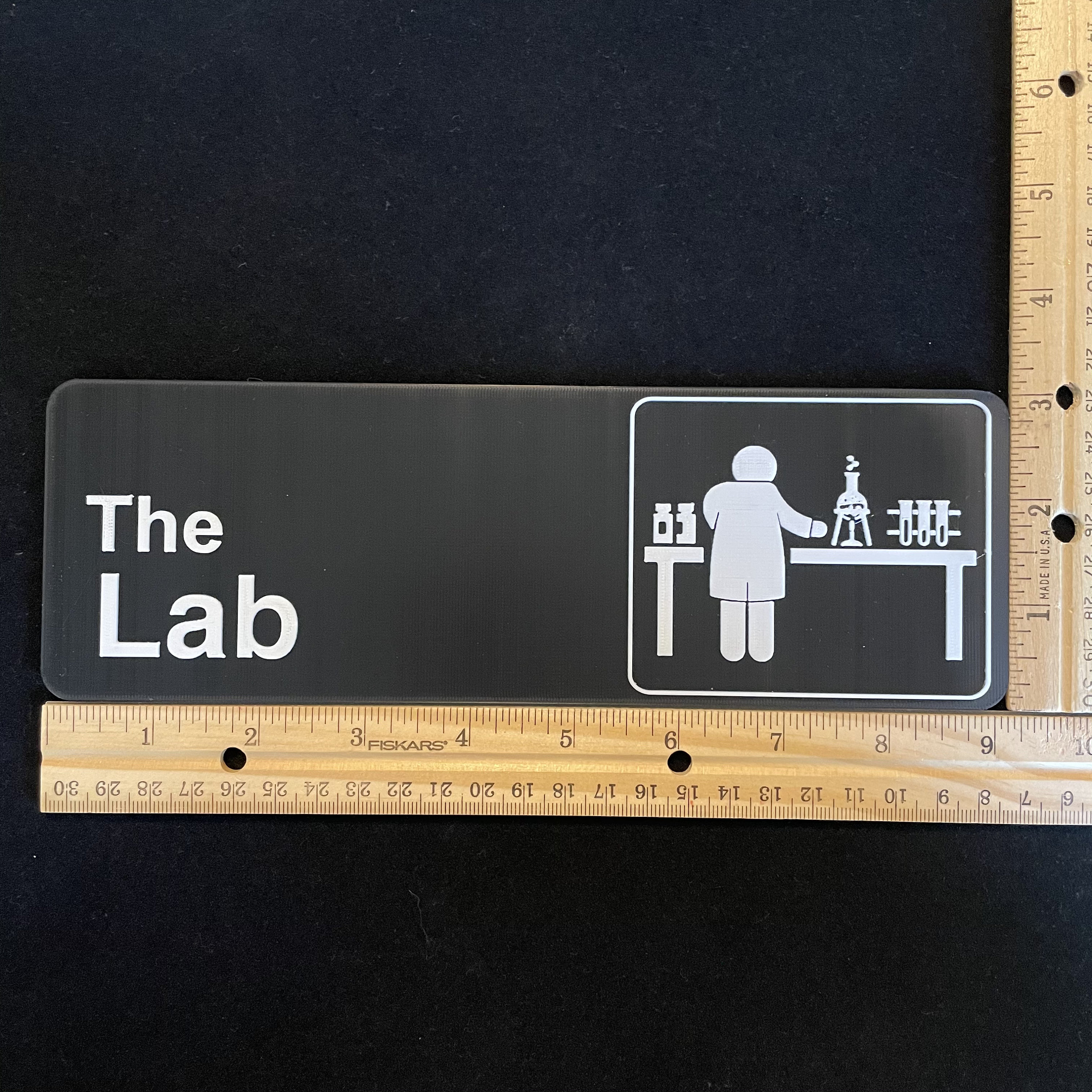 The Lab Sign Laboratory 3D Printed Sign Lab Door Sign - Etsy Canada