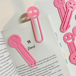 Smiley Face Bookmark Set 10-pack 3D Printed, Custom Colors, Fun for All ...