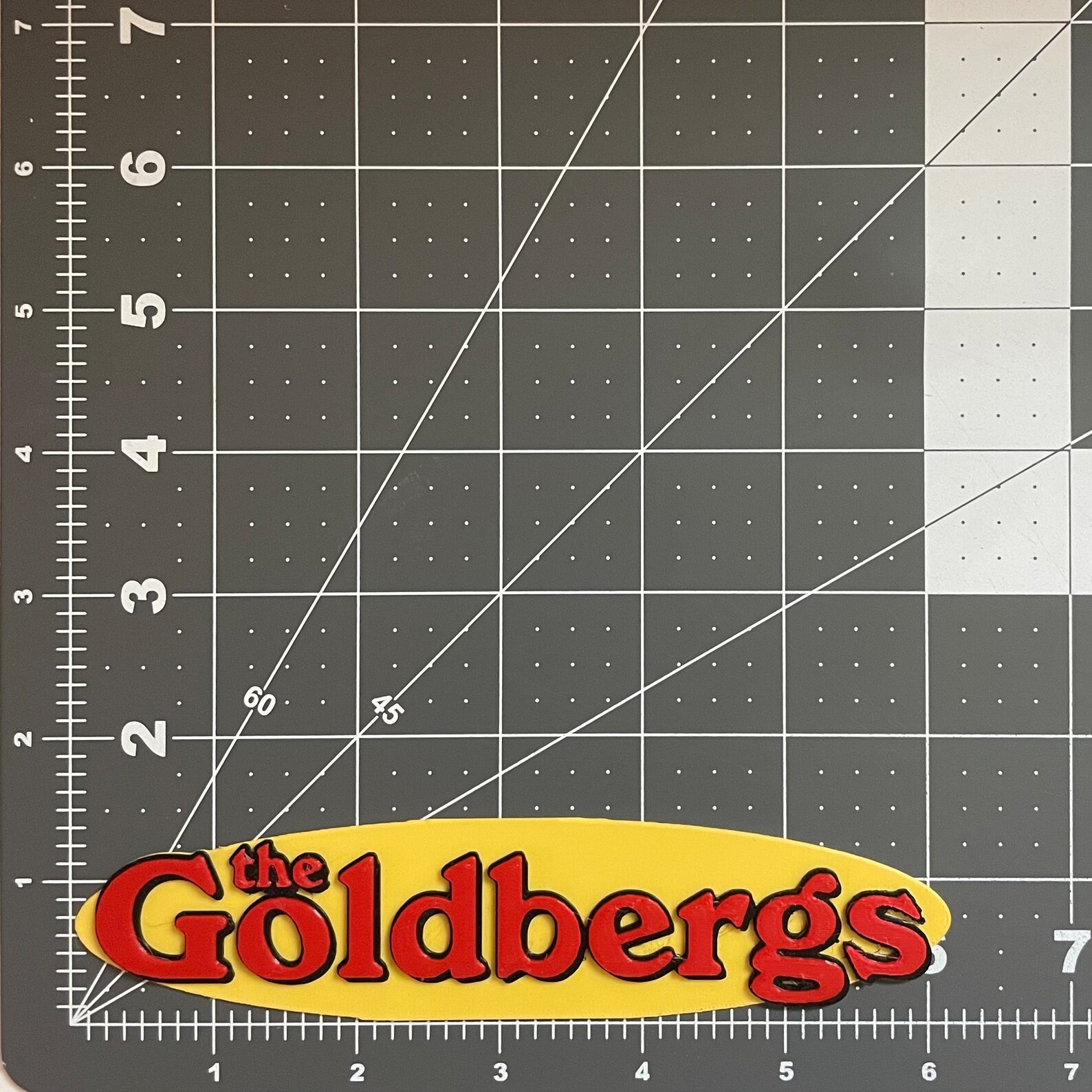 The Goldbergs TV Show Logo Sign 3D Printed Sitcom Signs - Etsy