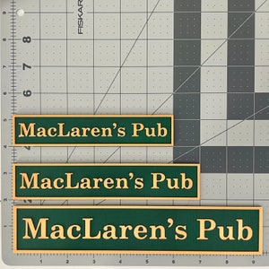 Maclaren’s Pub Sign - 3D Printed How I Met Your Mother Decor, Geeky ...