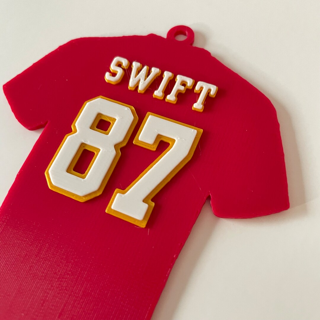 Swift Kelce's Jersey Inspired Ornament 3D Printed Ornaments Chiefs Fan ...