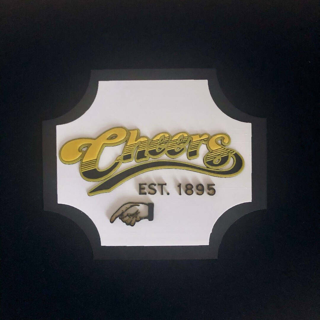 Cheers 3D Printed Sign/ Plaque Logo From 1982 Tv Show Cheers - Etsy