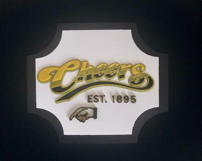 Cheers 3D Printed Sign/ Plaque Logo From 1982 Tv Show Cheers - Etsy