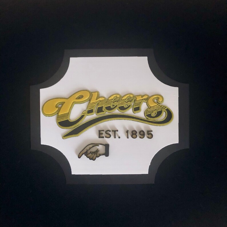 Cheers 3D Printed Sign/ Plaque Logo From 1982 Tv Show Cheers - Etsy