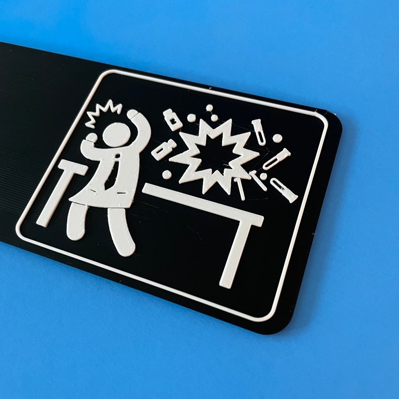 3D Printed Lab Sign: Scientist or Lab Explosion Door Decor - Etsy
