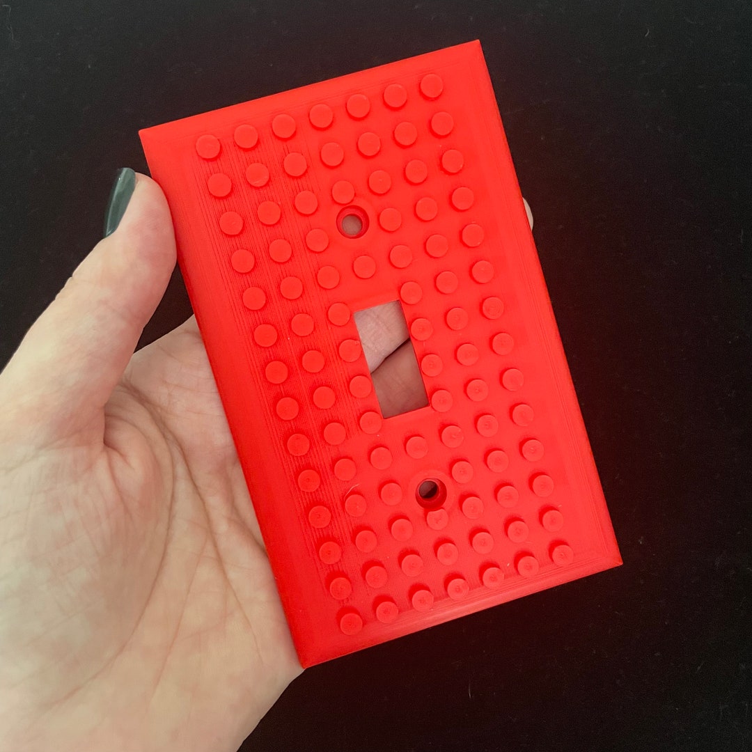 Brick Build Light Switch Plate Cover 3D Printed Kids Room - Etsy