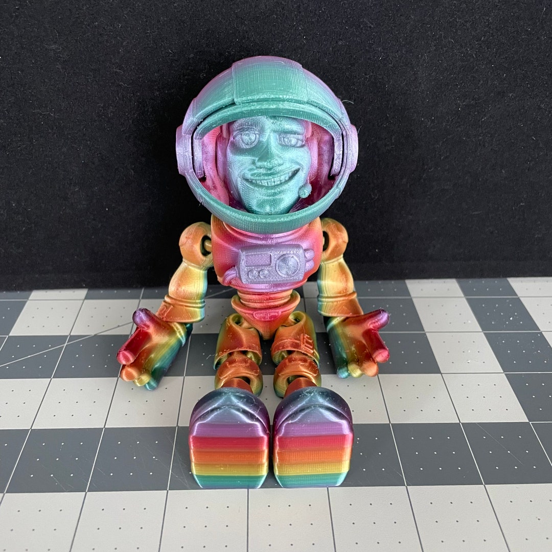 Astronaut From Flexi Factory 3D Printed Toys Rainbow Toys - Etsy