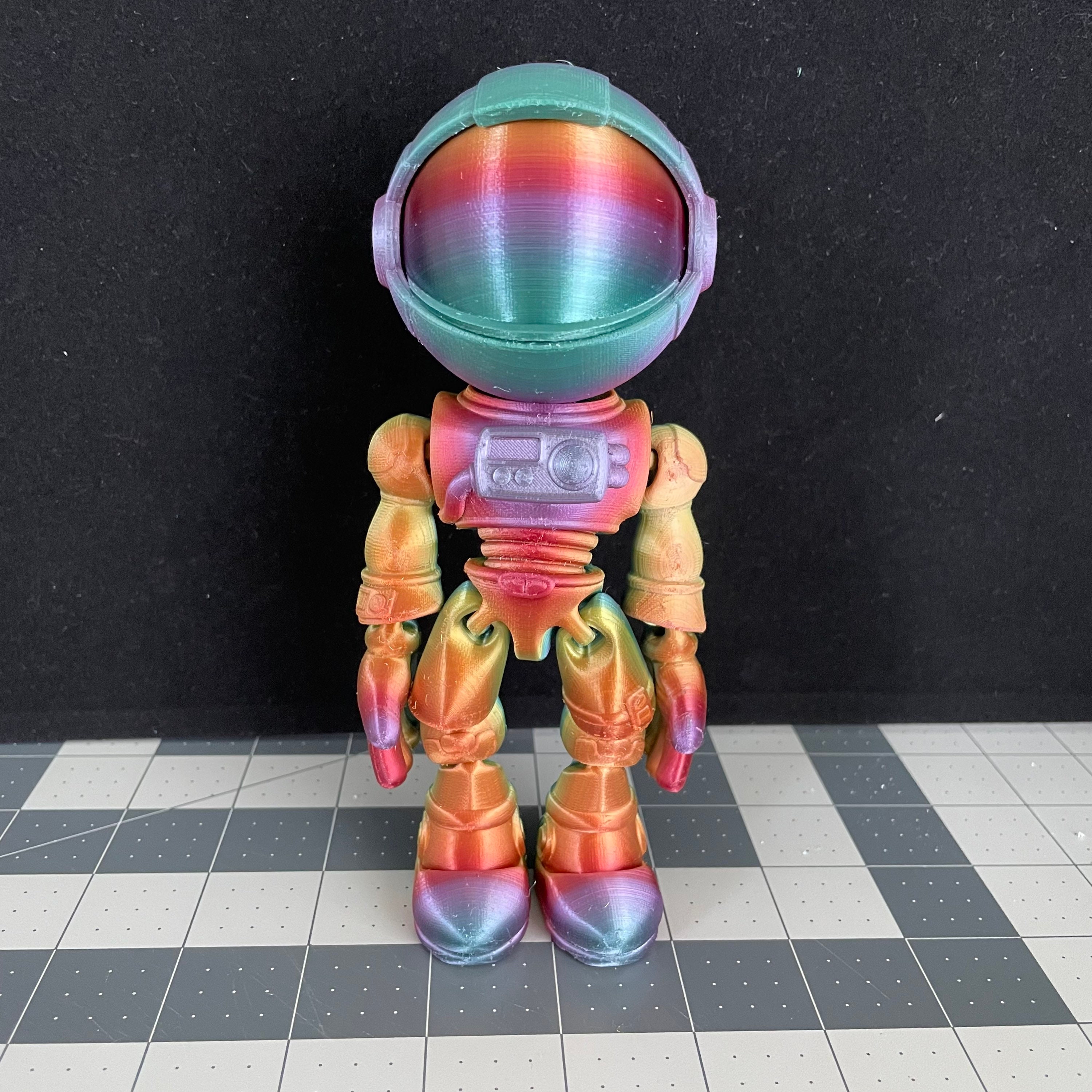 Astronaut From Flexi Factory 3D Printed Toys Rainbow Toys - Etsy
