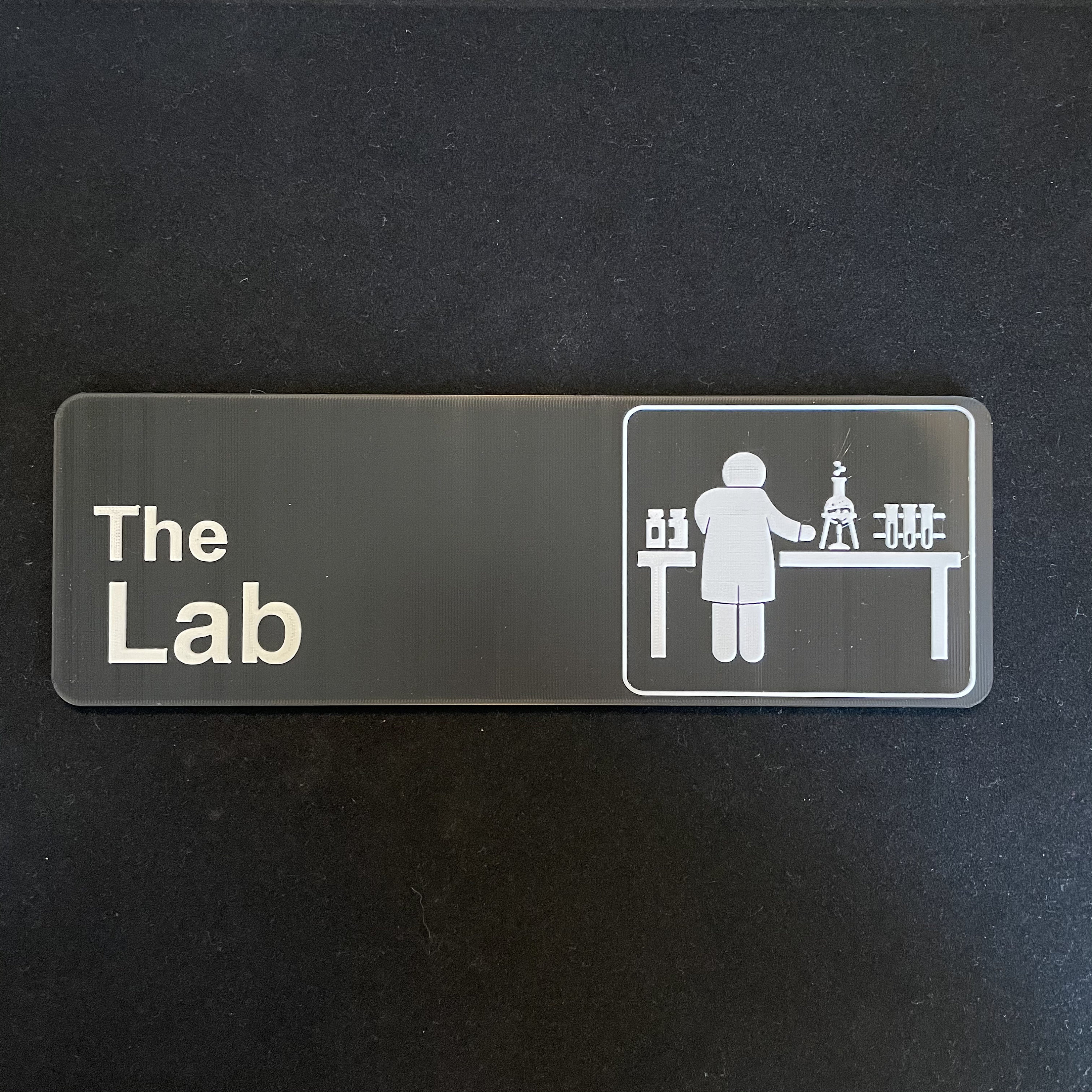 The Lab Sign Laboratory 3D Printed Sign Lab Door Sign - Etsy Canada