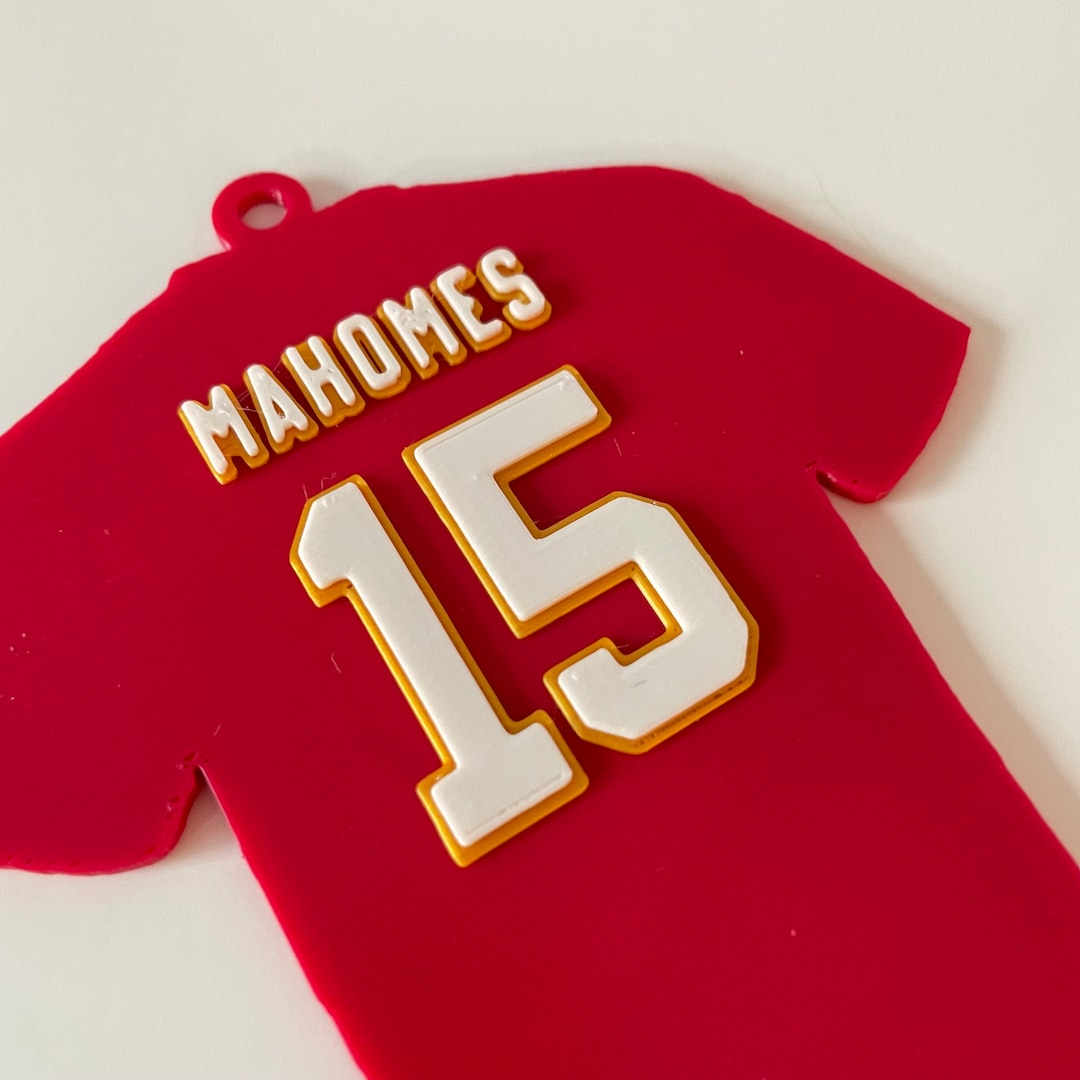 Patrick Mahomes Inspired Jersey Ornament 3D Printed Ornaments Chiefs ...