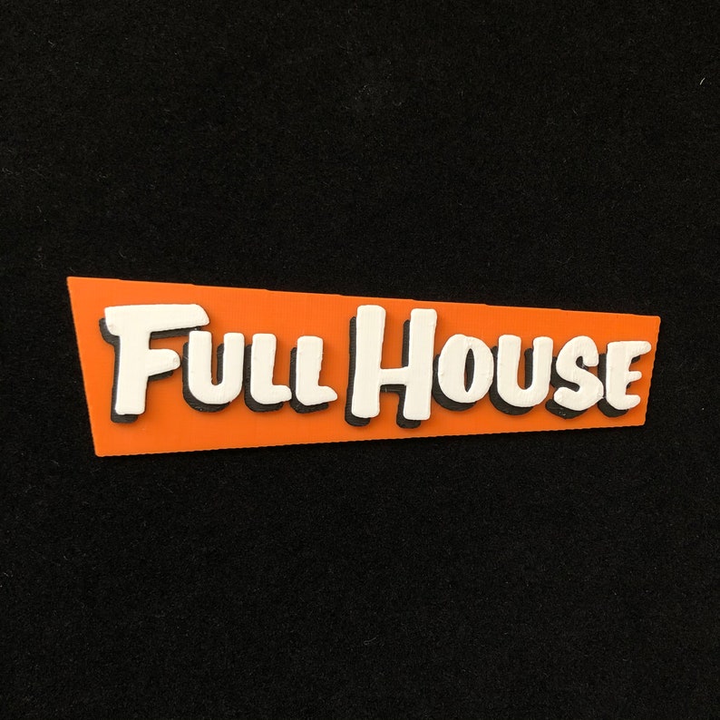 Logo From TV Show "full House" | 3D Printed Sign | Sitcom Logos - Etsy