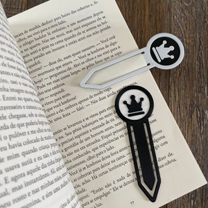 Chess Queen Bookmark Set | Black and White Bookmark | Queen Bookmark - Etsy