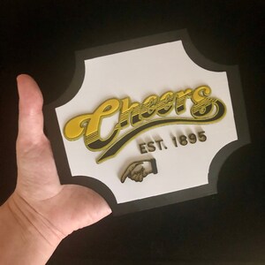 Cheers 3D Printed Sign/ Plaque Logo From 1982 Tv Show Cheers - Etsy