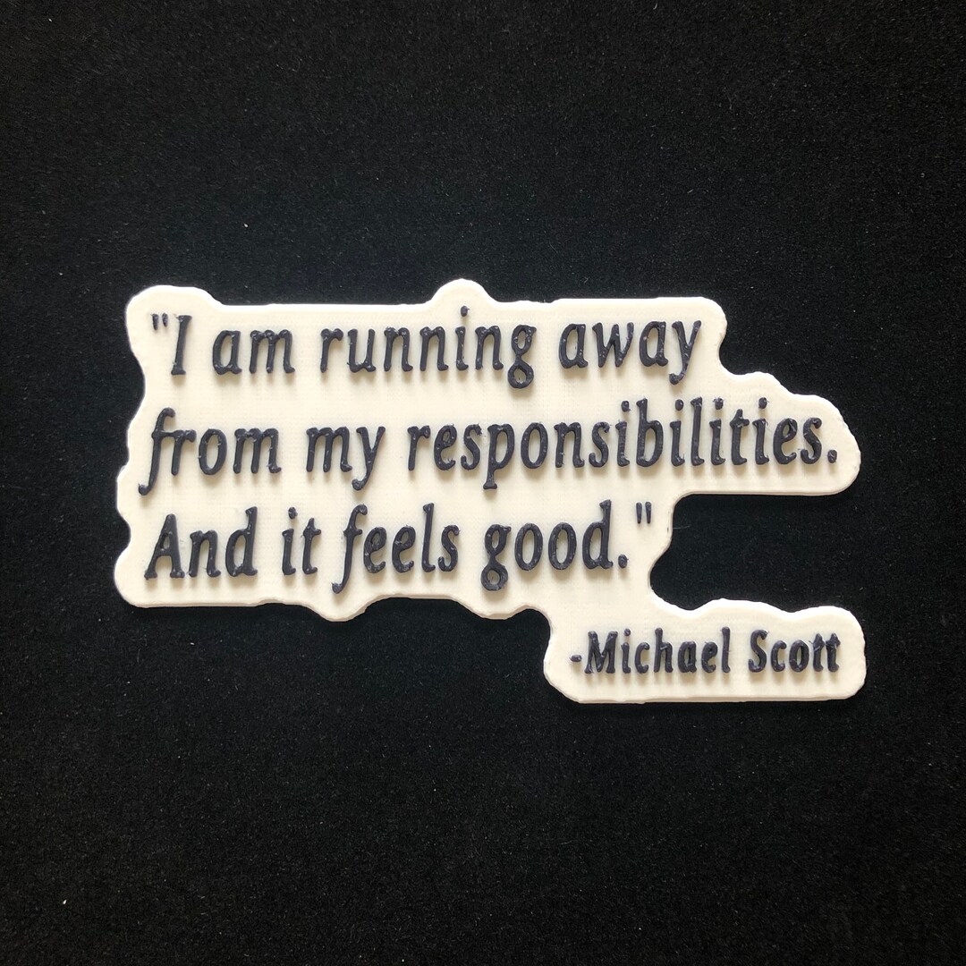 I'm Running Away From My Responsibilities. and It Feels - Etsy