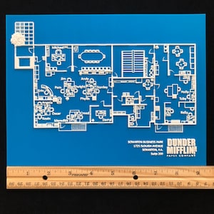 The Office Tv Show Floor Plan | 3D Printed Blue Print - Etsy