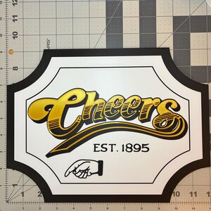 Cheers 3D Printed Sign/ Plaque | Logo From 1982 Tv Show Cheers - Etsy