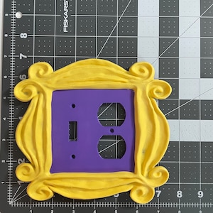 Friends' Inspired Peephole Frame Light Switch Cover Monica's Purple ...