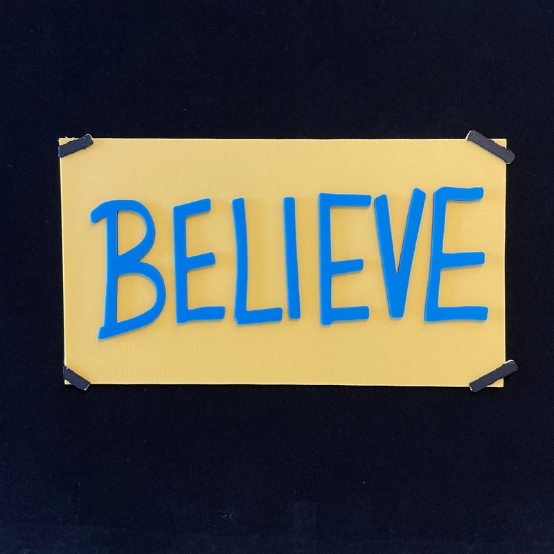 Lasso Believe Sign - Etsy