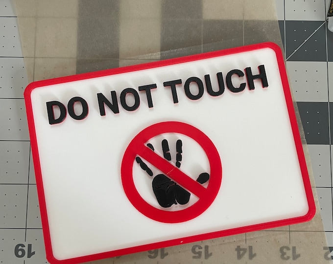 Warning Don't Touch the Vehicles Cars Dealership Retail Display Red ...