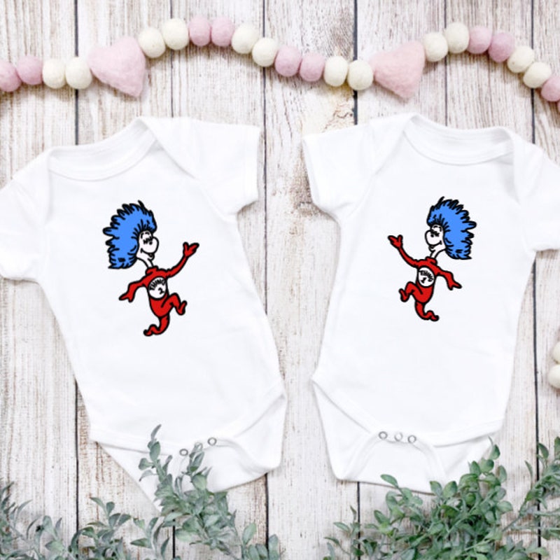 Thing 1 Thing 2 Twin - Etsy