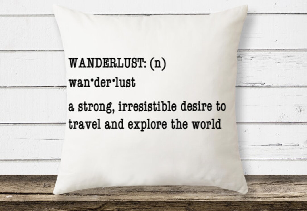 Funda de almohada - Wanderlust Definition - Etsy España