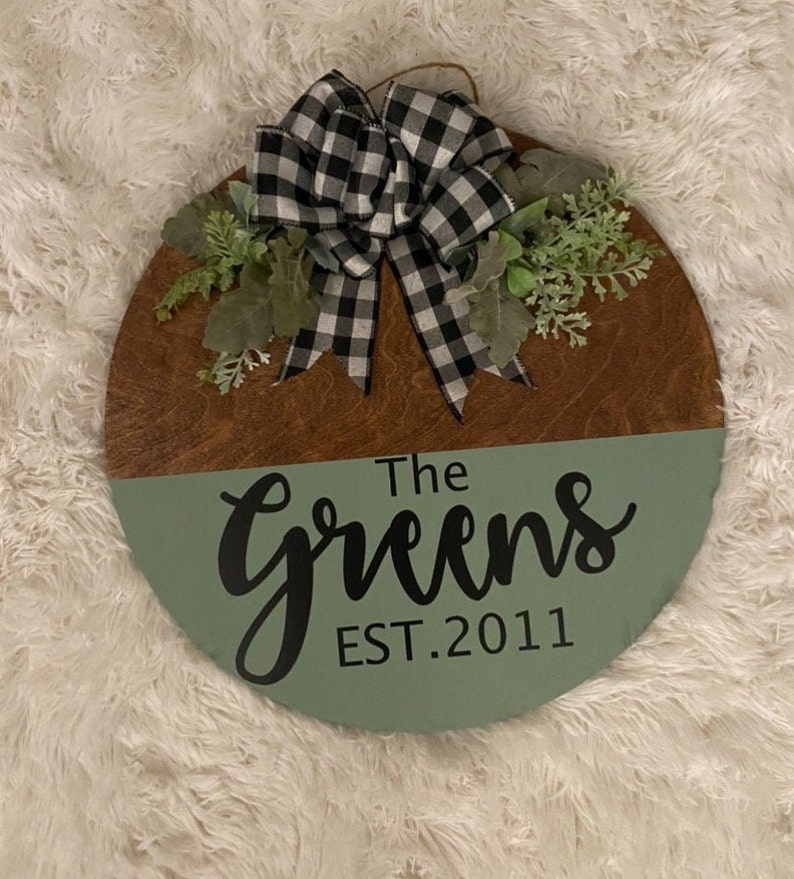 Turquoise Welcome Front Door Sign - Etsy