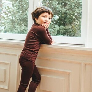 Modal Solid Color Kids Pajamas Baby Modal Pajama Set Toddler - Etsy