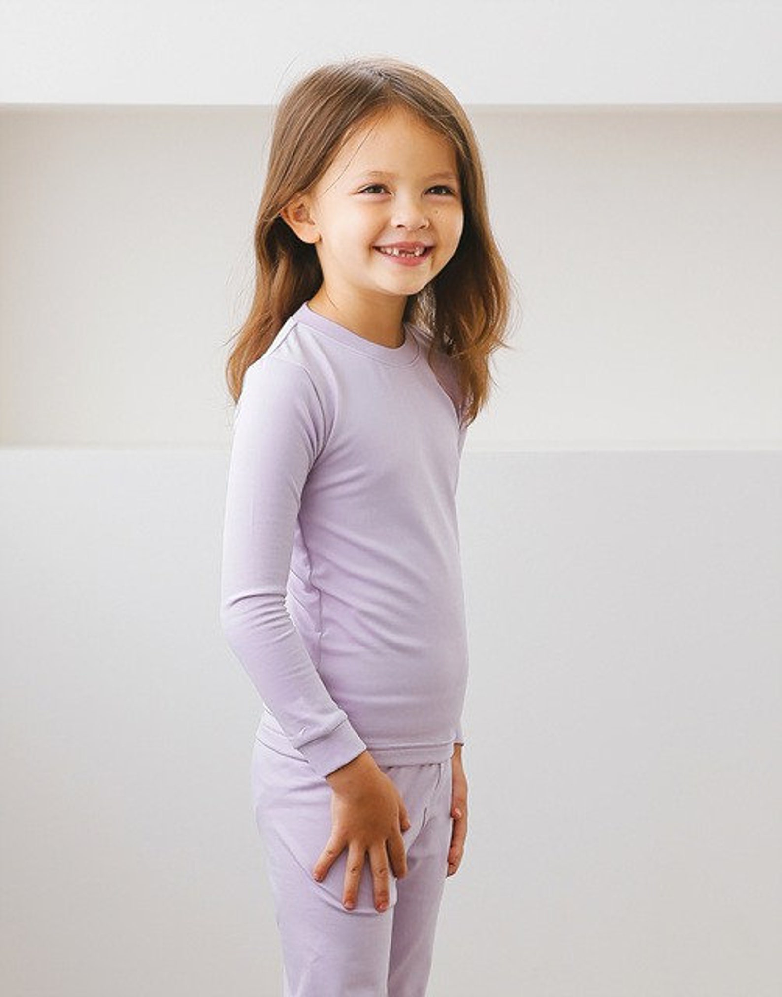 Thermal Pajama Sets for 4 to 14 Years Old Girls plum Peach - Etsy