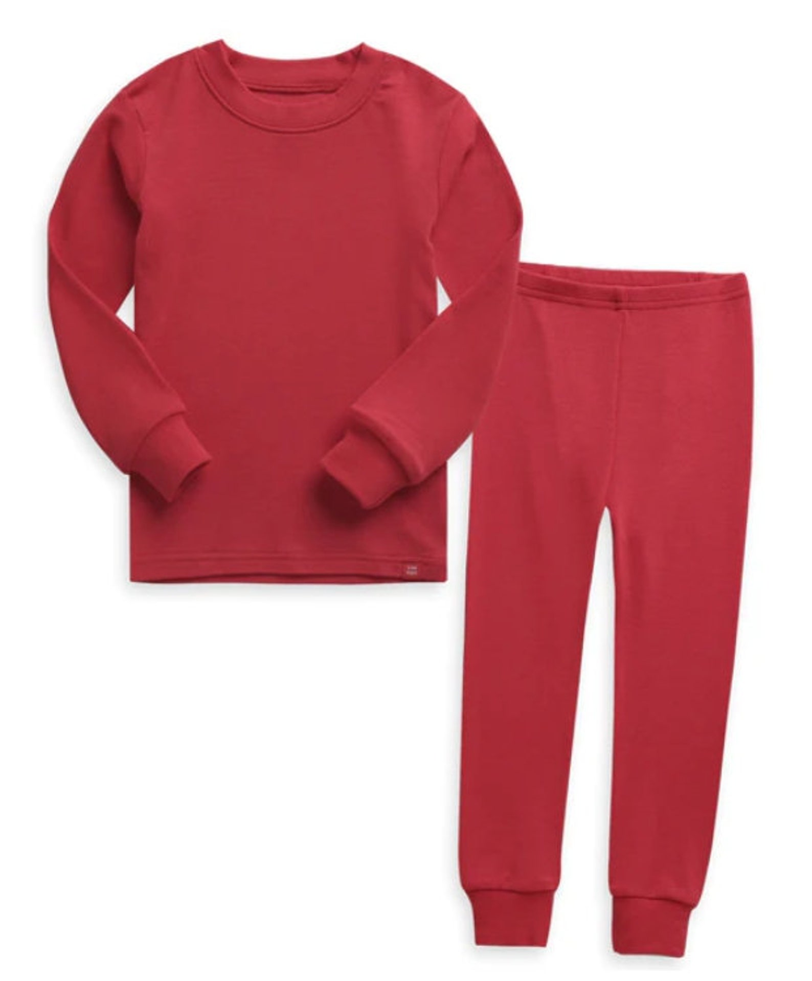 Light & Dark Red Modal Kids Pajamas Baby and Toddler Silky - Etsy