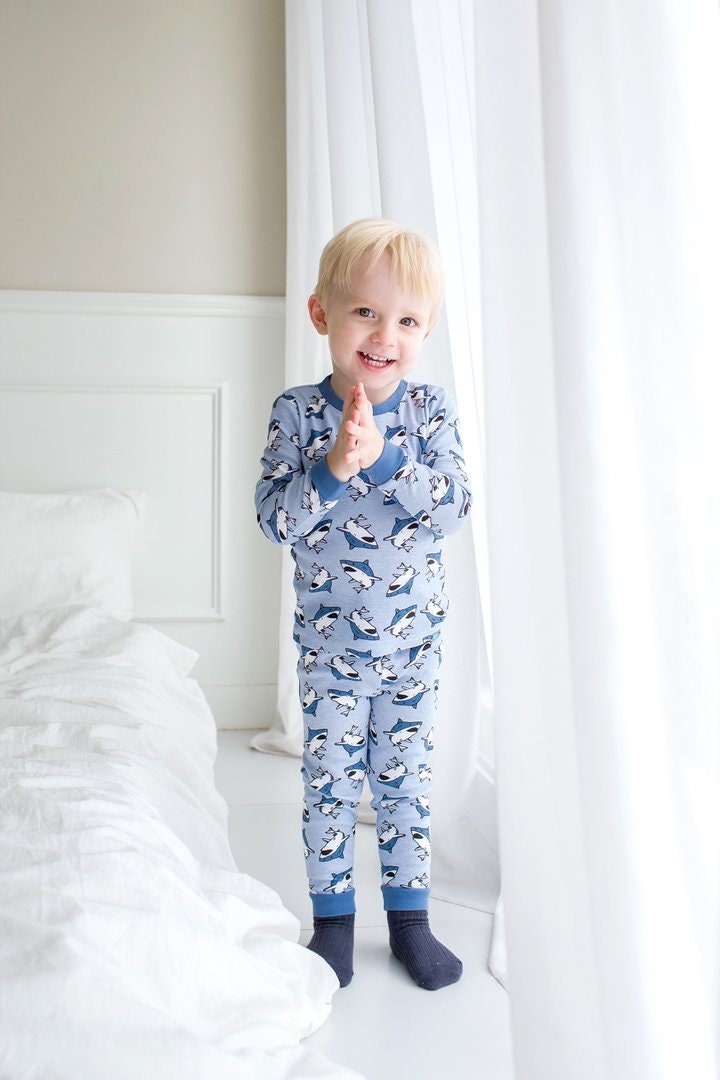 Shark Kids Pajama Set Toddler Jaws Pajamas Baby King Shark | Etsy