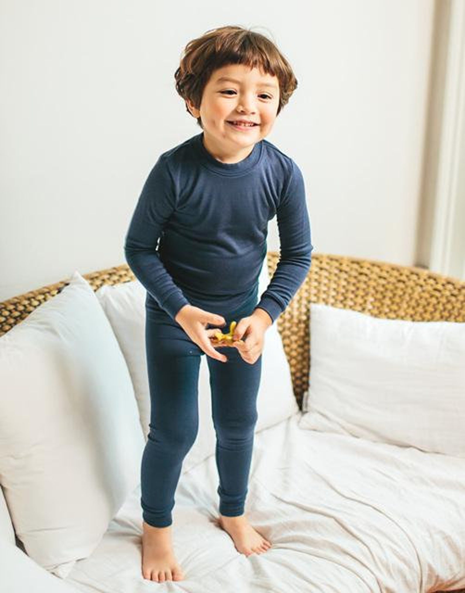 Modal Solid color Kids Pajamas Baby Modal Pajama Set Toddler | Etsy