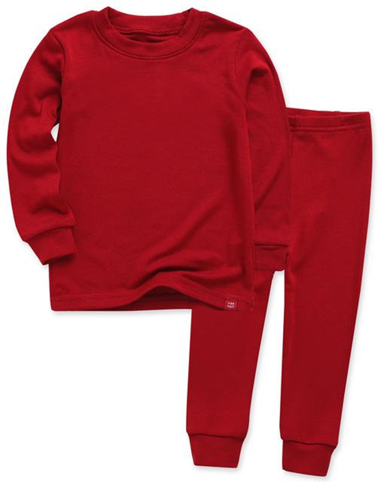 Light & Dark Red Modal Kids Pajamas Baby and Toddler Silky - Etsy